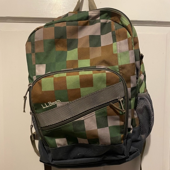 L.L. Bean | Other | Minecraft Book Bag With Matching Lunch Box Gently ...